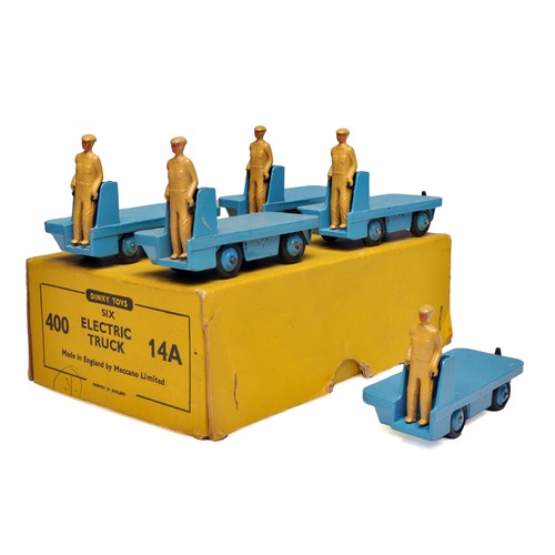 Dinky Trade Box - No. 14a / 400 Electric Truck. 5 Examples in blue ...