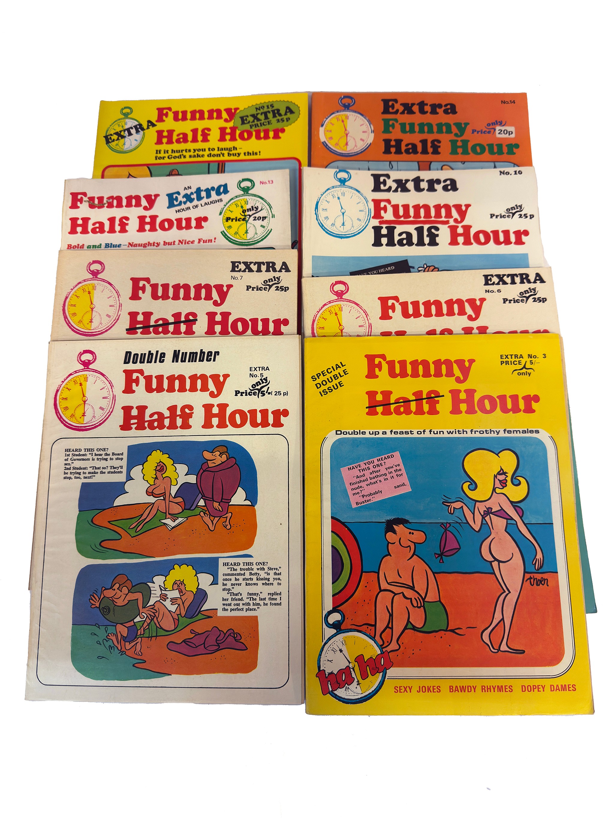 Adult vintage glamour book / magazine(s) comprising Funny Half Hour ...