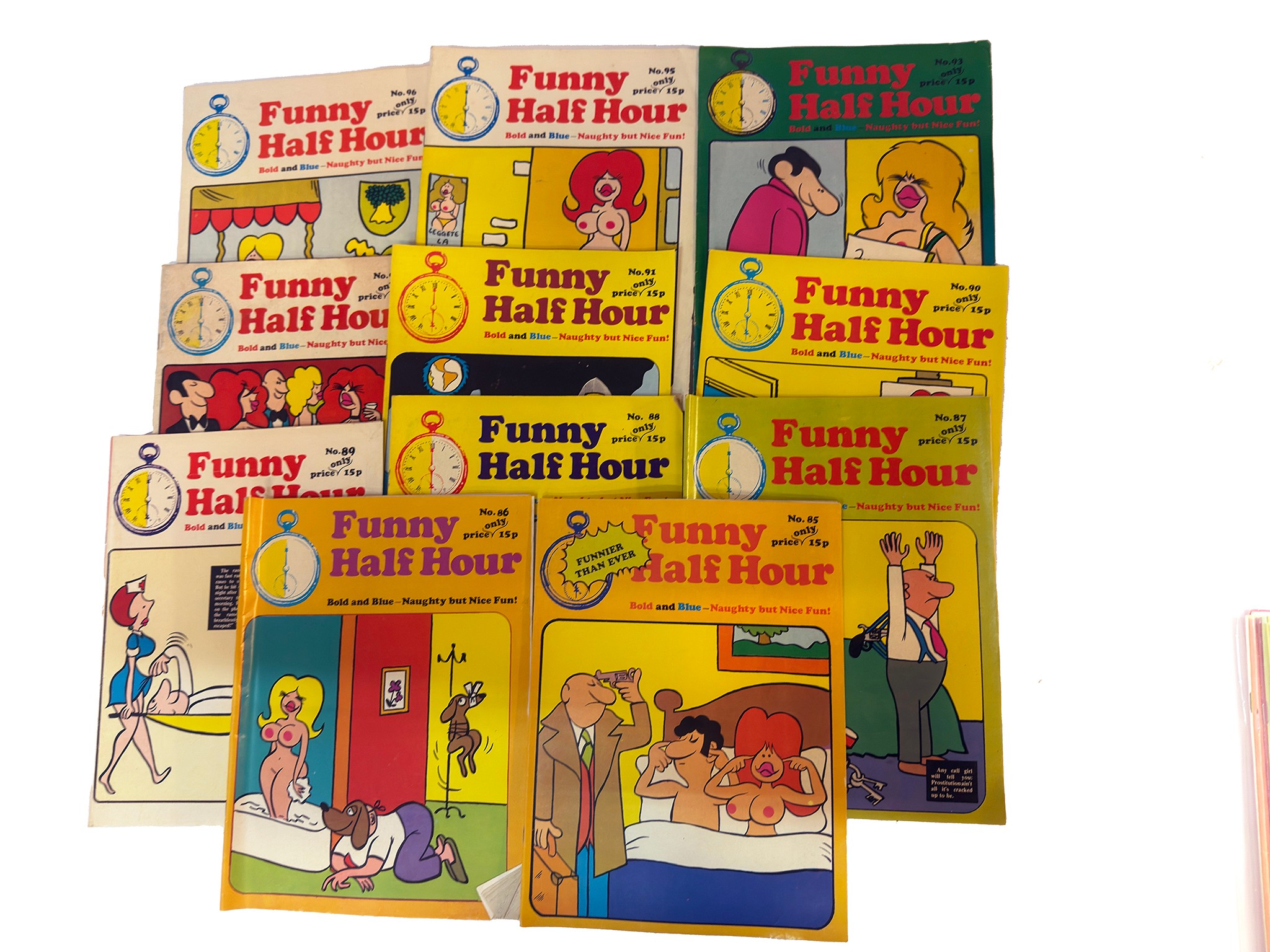 Adult vintage glamour book / magazine(s) comprising Funny Half Hour ...