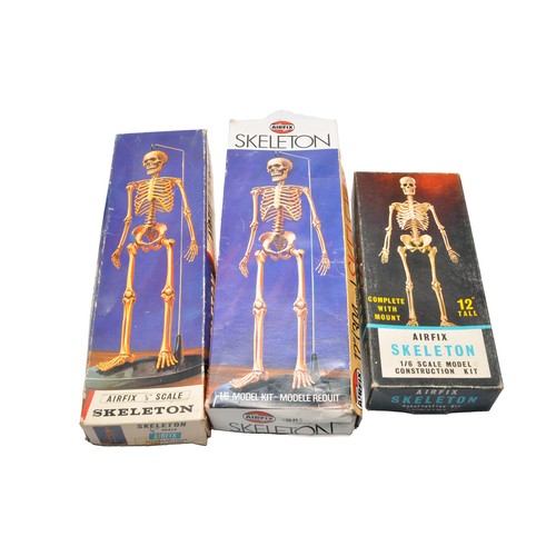 Airfix trio of unstarted and complete plastic Skeleton kits in original ...