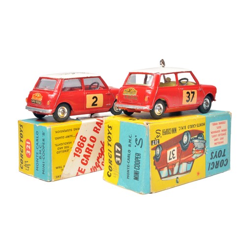Corgi No. 321 BMC Mini Cooper S (Autographed) Monte Carlo. Red / White ...