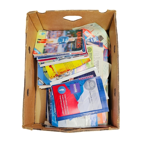 BOX OF FOOTBALL PROGRAMMES