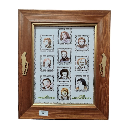 FRAMED REBUBLICAN PRISON ART- HUNGER STRIKE POSTER H-BLOCK MARTYRS AND ...