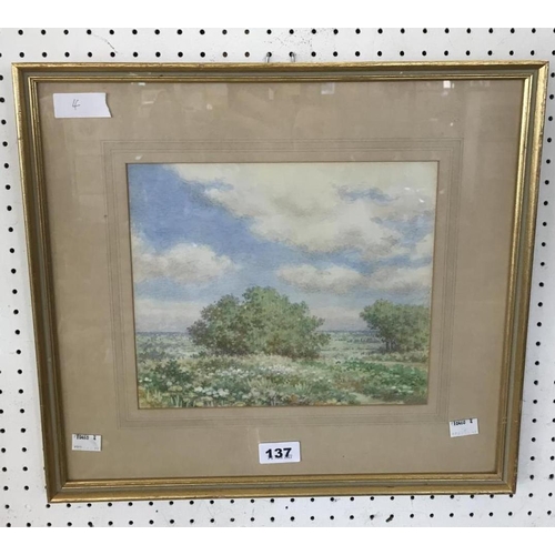 Watercolour, Landscape, 'Summer', Style of Percy Brooke