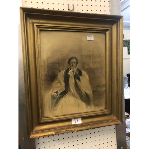 Two Watercolour Portraits of Victorian Gentlemen (Rev John Hopton & Rev ...