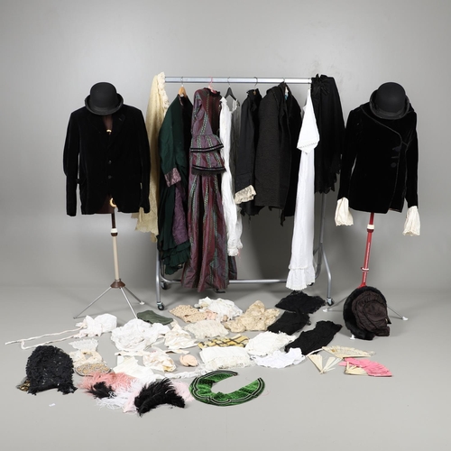 VINTAGE CLOTHING & TEXTILES. A large mixed lot including a collection ...