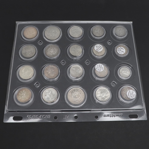 A MIXED COLLECTION OF WORLD SILVER COINS TO AUSTRIA, FRANCE AND OTHERS ...