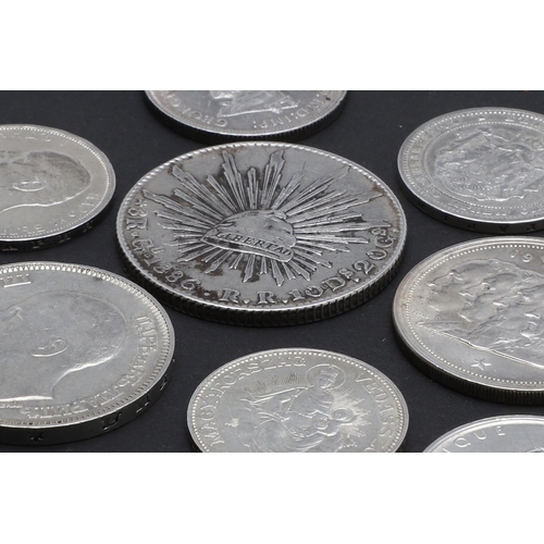 A COLLECTION OF WORLD SILVER COINS TO INCLUDE CZECHOSLOVAKIA AND OTHER ...
