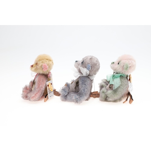 CHARLIE BEARS - MINIMO COLLECTION. A set of three including 'Rosebud ...
