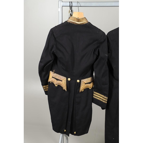 A COLLECTION OF EARLY 20TH CENTURY NAVAL UNIFORM. A Royal Navy frock ...