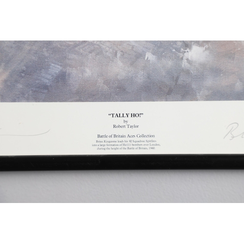TALLY HO! AFTER ROBERT TAYLOR, SIGNED BY PILOT AND ARTIST. Tally Ho ...