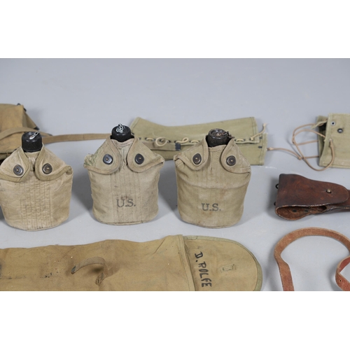 A COLLECTION OF SECOND WORLD WAR AND LATER AMERICAN WEBBING AND SIMILAR ...