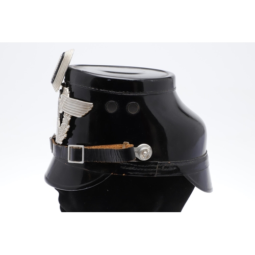 A SECOND WORLD WAR GERMAN POLICE SHAKO. A Second World War German Town ...