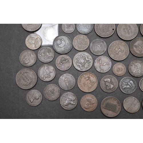 AN INTERESTING COLLECTION OF EARLY 19TH CENTURY TOKENS AND REGIONAL ...