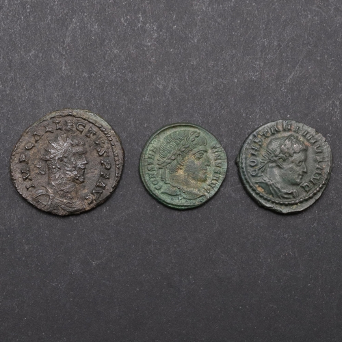 ROMAN IMPERIAL COINAGE: A RADIATE OF ALLECTUS AND TWO OTHERS. A radiate ...