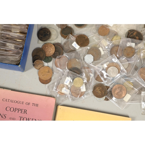AN EXTENSIVE COLLECTION OF BRITISH COINS AND NUMISMATIC BOOKS. A large ...