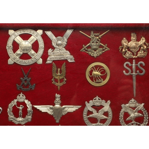 A COLLECTION OF REGIMENTAL CAP BADGES FOR UNITS FORMED DURING THE 1940 ...