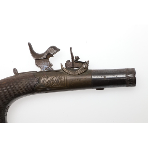 AN INTERESTING TRANSITIONAL POCKET PISTOL BY NOCK OF LONDON. A pocket ...