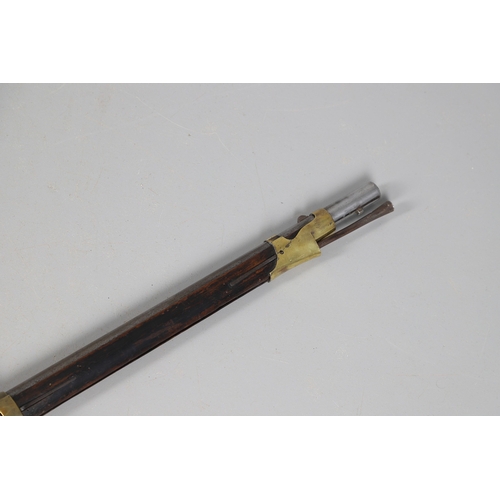 A RUSSIAN 1845 PATTERN PERCUSSION MUSKET DATED 1853. With a 108 cm ...