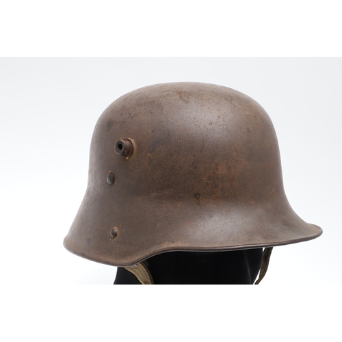A FIRST WORLD WAR AUSTRIAN BERNDORFER M18 PATTERN HELMET. A Berndorfer ...
