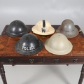 A COLLECTION OF SECOND WORLD WAR HOME FRONT HELMETS. An interesting ...