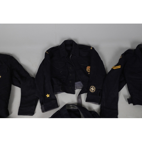 AN INTERESTING COLLECTION OF CIVIL DEFENCE UNIFORM JACKETS WITH A ...