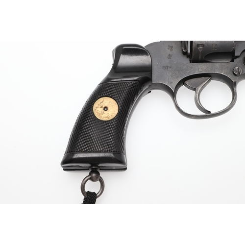 A DEACTIVATED SECOND WORLD WAR .38 CALIBER ENFIELD SERVICE REVOLVER. A ...