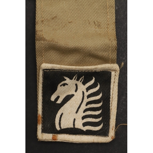 THREE FORMATION BADGES FOR THE XXI INDIAN CORPS, 1943. Three formation ...