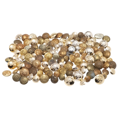 A COLLECTION OF MILITARY BUTTONS TO INCLUDE ROYAL ARTILLERY, ENGINEERS ...