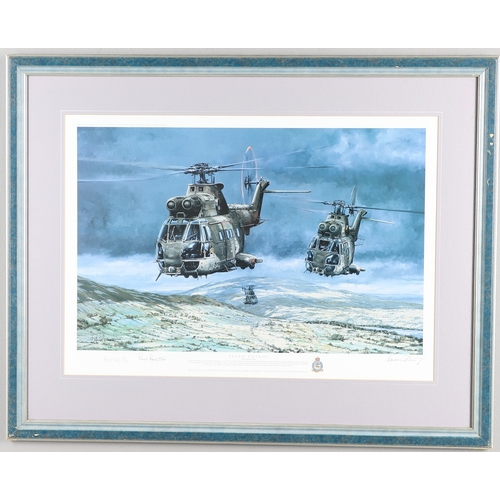 'TIGER PATROL', COLOUR PRINT AFTER PAUL RONDOT WITH SIGNATURES. Puma ...