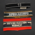 A SECOND WORLD WAR GERMAN HOME GUARD DEUTSCHER VOLKSTURM ARMBAND AND ...