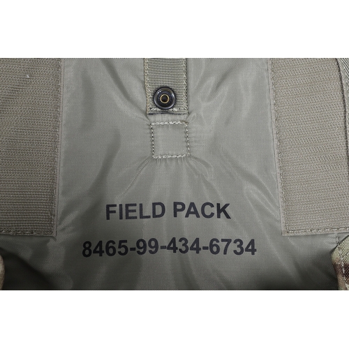 A BRITISH ARMY GSR RESPIRATOR AND PACK. A GSR respirator, Size 4, in ...