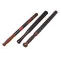 THREE VICTORIAN PAINTED TRUNCHEONS. A painted wooden truncheon ...