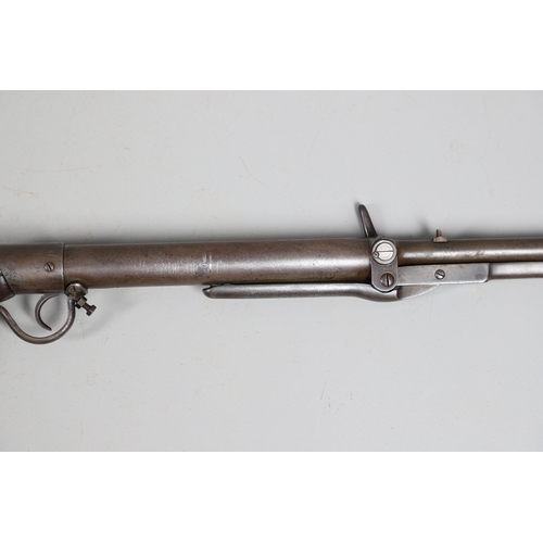 A BSA MODEL D AIR RIFLE NUMBER 5998. With a 49 cm barrel, rotating ...
