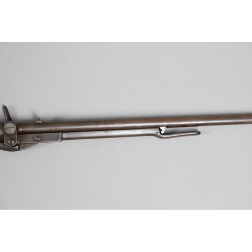 A BSA MODEL D AIR RIFLE NUMBER 5998. With a 49 cm barrel, rotating ...