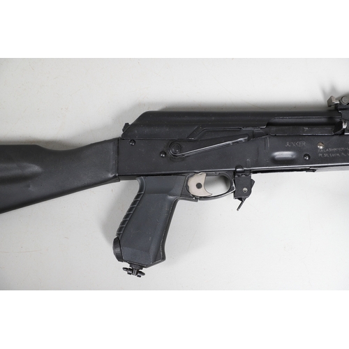 A KALASHNIKOV STYLE RUSSIAN MADE AIR RIFLE. A 'Junker' Kalashnikov ...