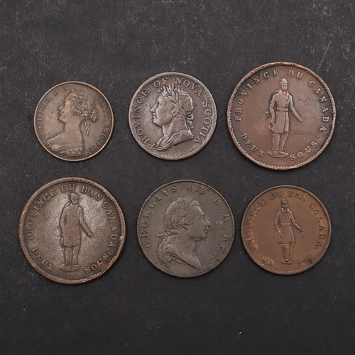 AN INTERESTING COLLECTION CANADIAN TOKENS 1837 AND LATER.. A collection ...