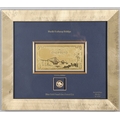 A FORTH RAILWAY BRIDGE PRESENTATION GOLD COIN AND BANKNOTE, 2004. A ...