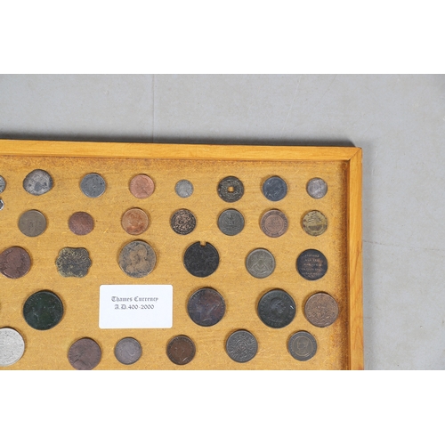 A COLLECTION OF COINS FROM THE RIVER THAMES, MEDIEVAL AND LATER. An ...
