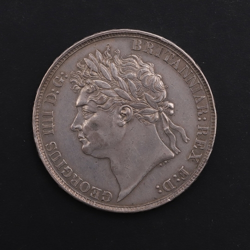 A GEORGE IV CROWN, 1822. A George IV Crown, obverse laureate bust l ...