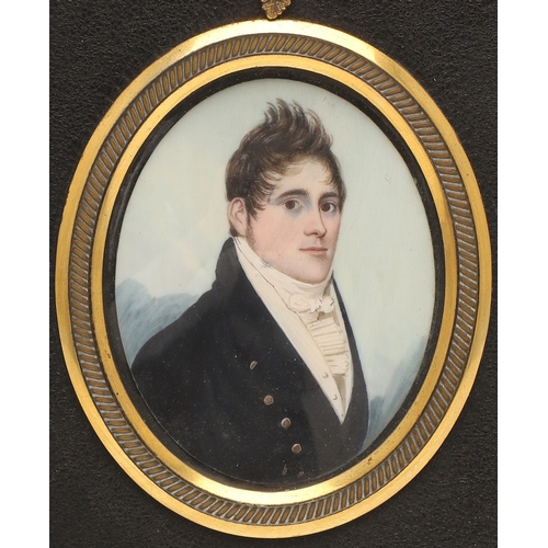 ATTRIBUTED TO FREDERICK BUCK (1771 - c.1840). A pair of miniature ...