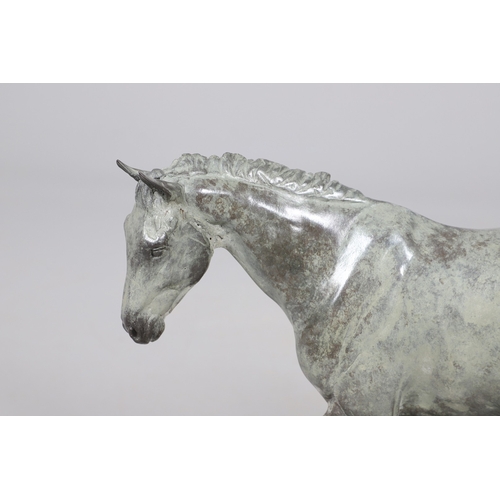 CAROLINE WALLACE (20THC) - LARGE BRONZE SCULPTURE OF A HORSE. (d) A ...