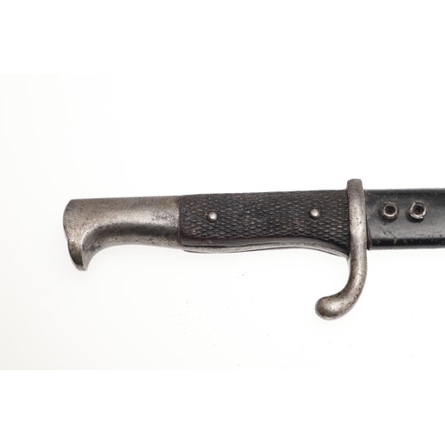 A SECOND WORLD WAR GERMAN KNIFE AND SCABBARD BY HORSTER. With a 15 cm ...