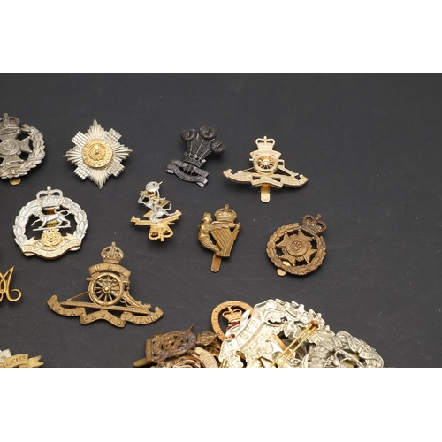A MIXED COLLECTION OF FIFTY BRITISH MILITARY CAP BADGES. A mixed ...