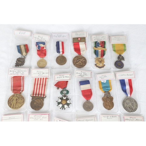 FRANCE: A COLLECTION OF FIRST WORLD WAR AND LATER FRENCH MEDALS. A ...