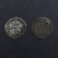 TWO SCOTTISH SILVER BAWBEE OF JAMES V AND MARY. A Scottish Bawbee of ...