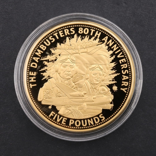A CHARLES III GOLD PROOF TWO COIN DAM BUSTER SET, 2023. A two coin set ...