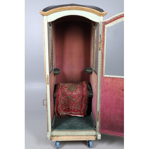 AN 18TH CENTURY AND LATER FRENCH SEDAN CHAIR, CIRCA 1760. the domed ...