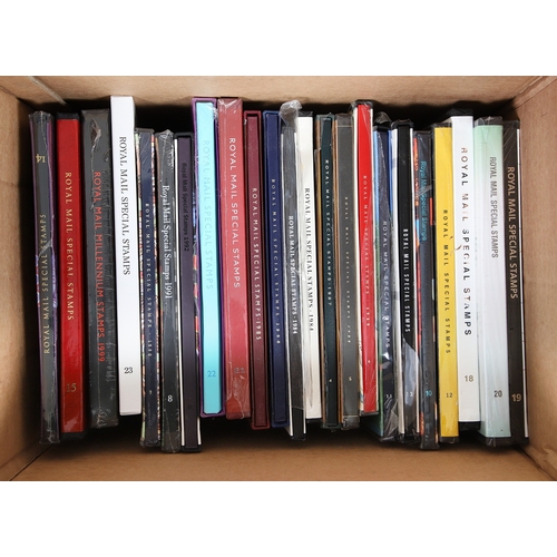 ROYAL MAIL SPECIAL STAMP YEAR PRESENTATION PACKS. A large qty of ...
