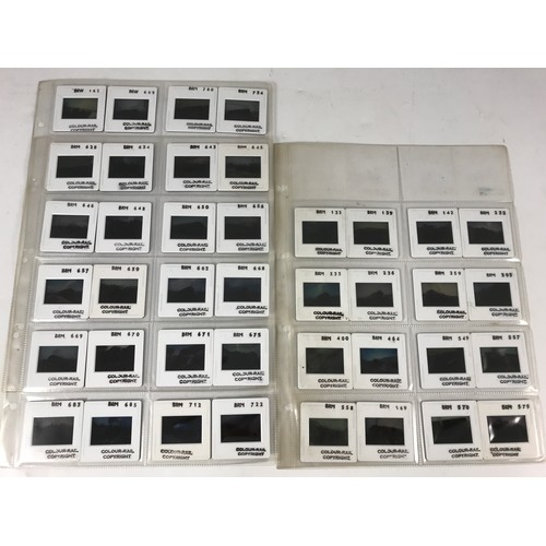 RAILWAY SLIDES, APPROX. 40 COLOUR RAIL SLIDES & 68 BLACK & WHITE STEAM ...